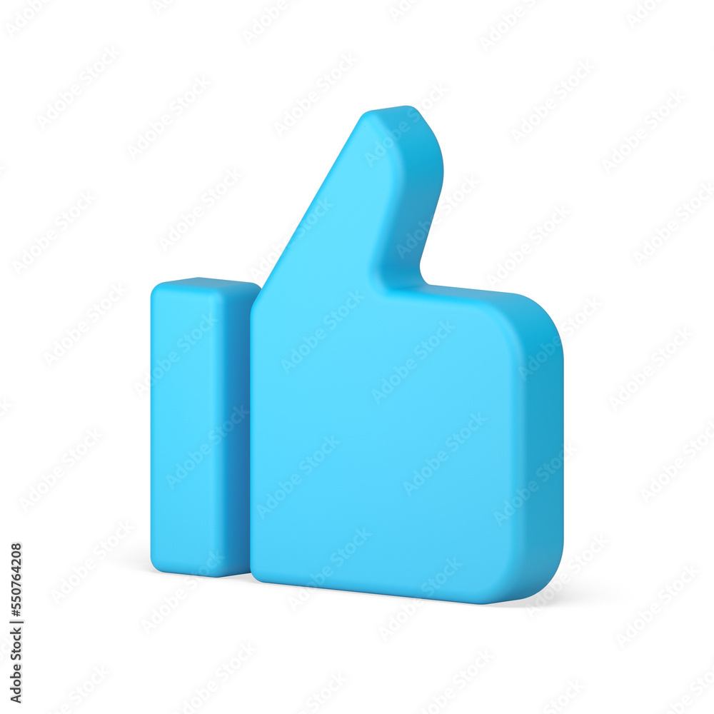 Blue thumb up cool like approved gesture internet emoticon social media ...