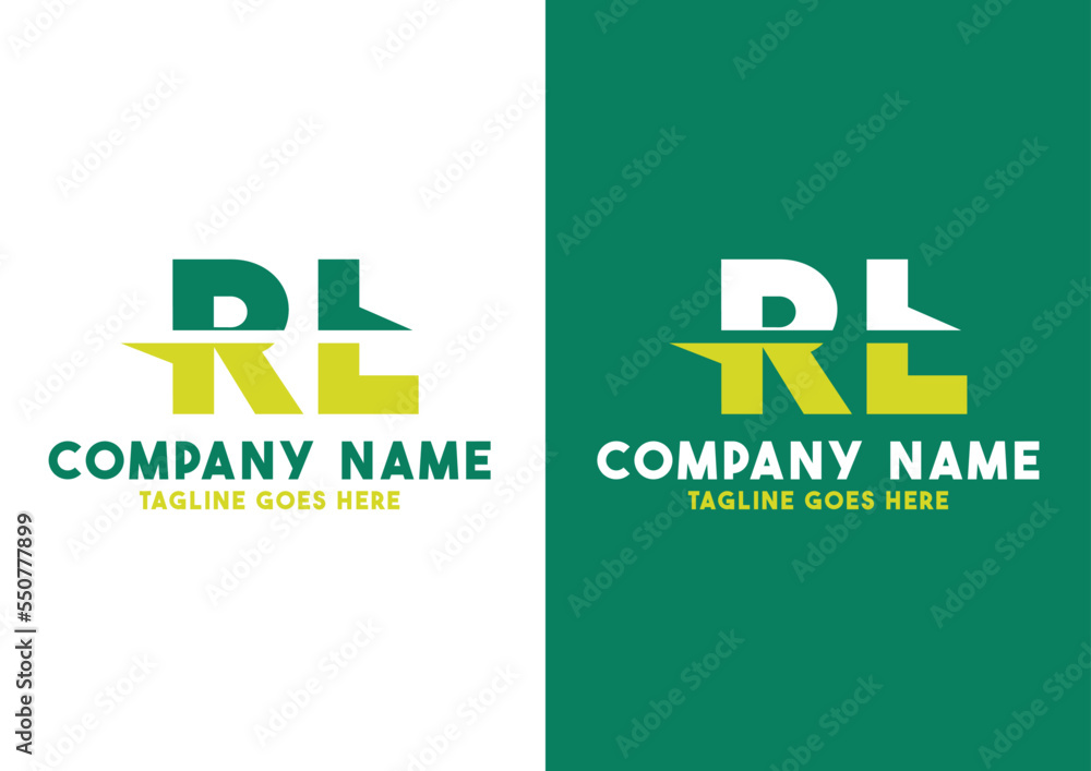 Letter RL logo design vector template, RL logo Stock Vector | Adobe Stock