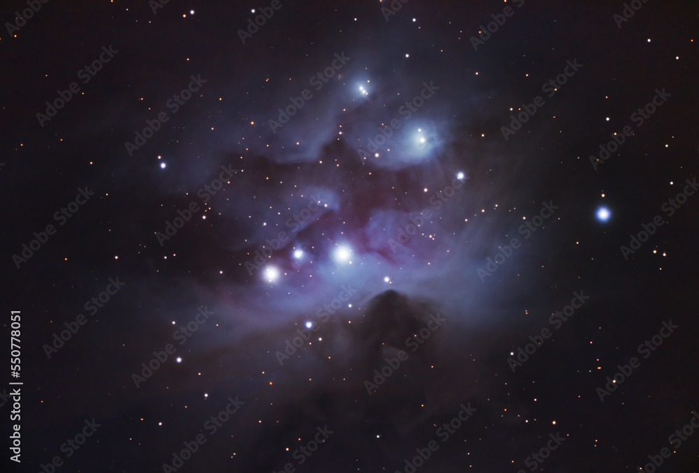 Complex of bright and dark nebulae in the constellation Orion known as ...