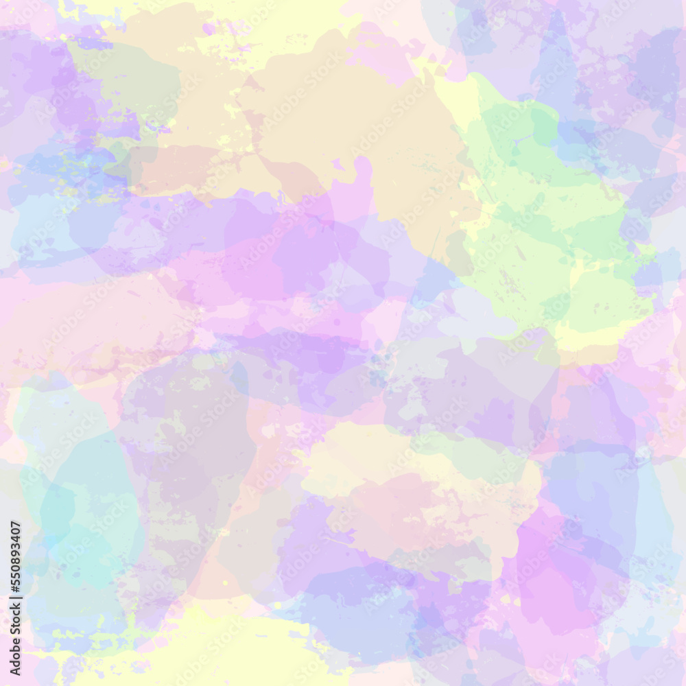 Watercolor seamless pattern, rainbow colors girly print, tie dye pastel ...