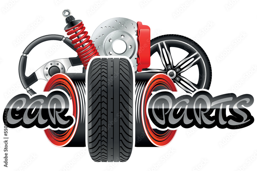 Autoteile, KFZ-Shop, Ersatzteile, car parts - Logo, Firmenzeichen ...