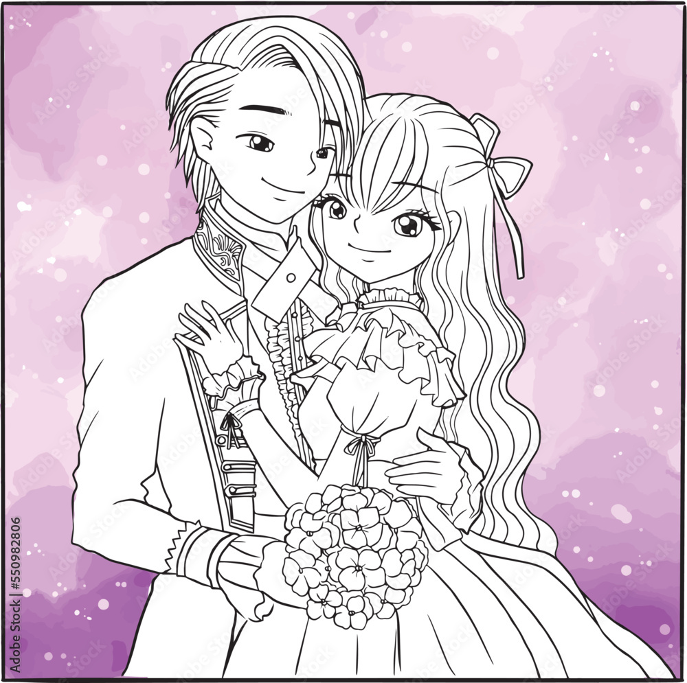 princess girl cartoon doodle kawaii anime coloring page cute ...