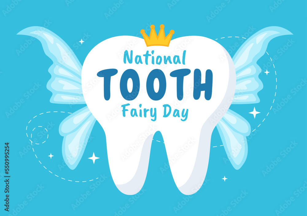 National Tooth Fairy Day with Little Girl to Help Kids for Dental ...