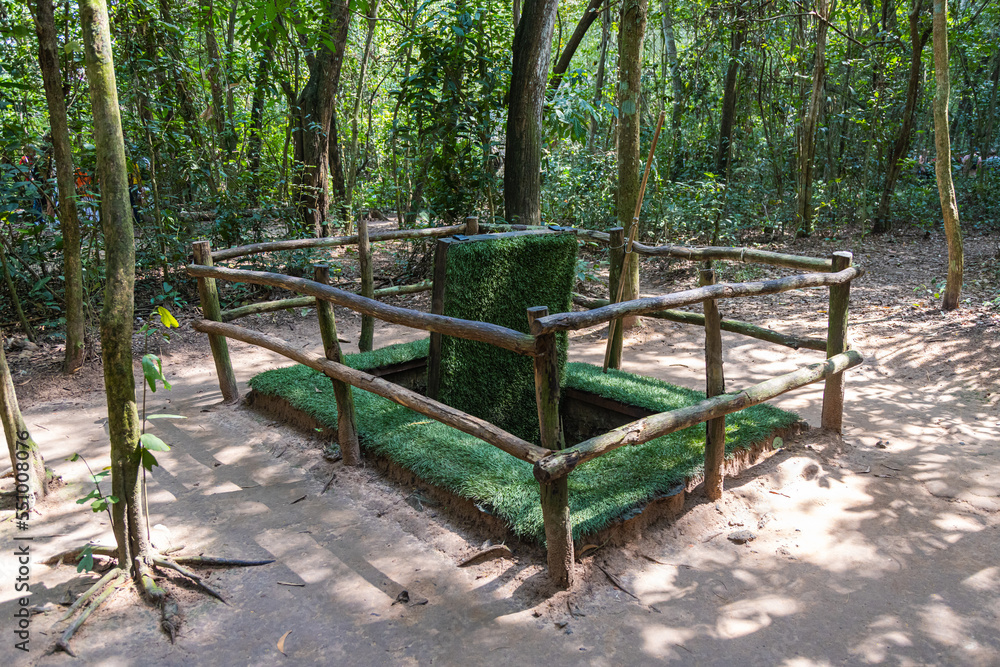 Ho Chi Minh City, Vietnam- November 9, 2022: The Cu Chi Tunnels near ...