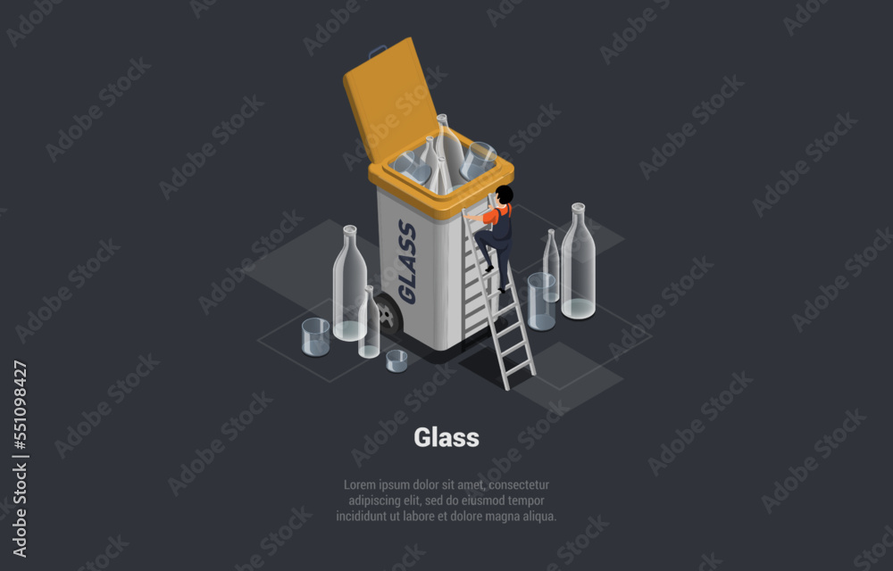 Zero Waste, Reuse, Eco-Friendly, Segregation And Recycling Garbage ...