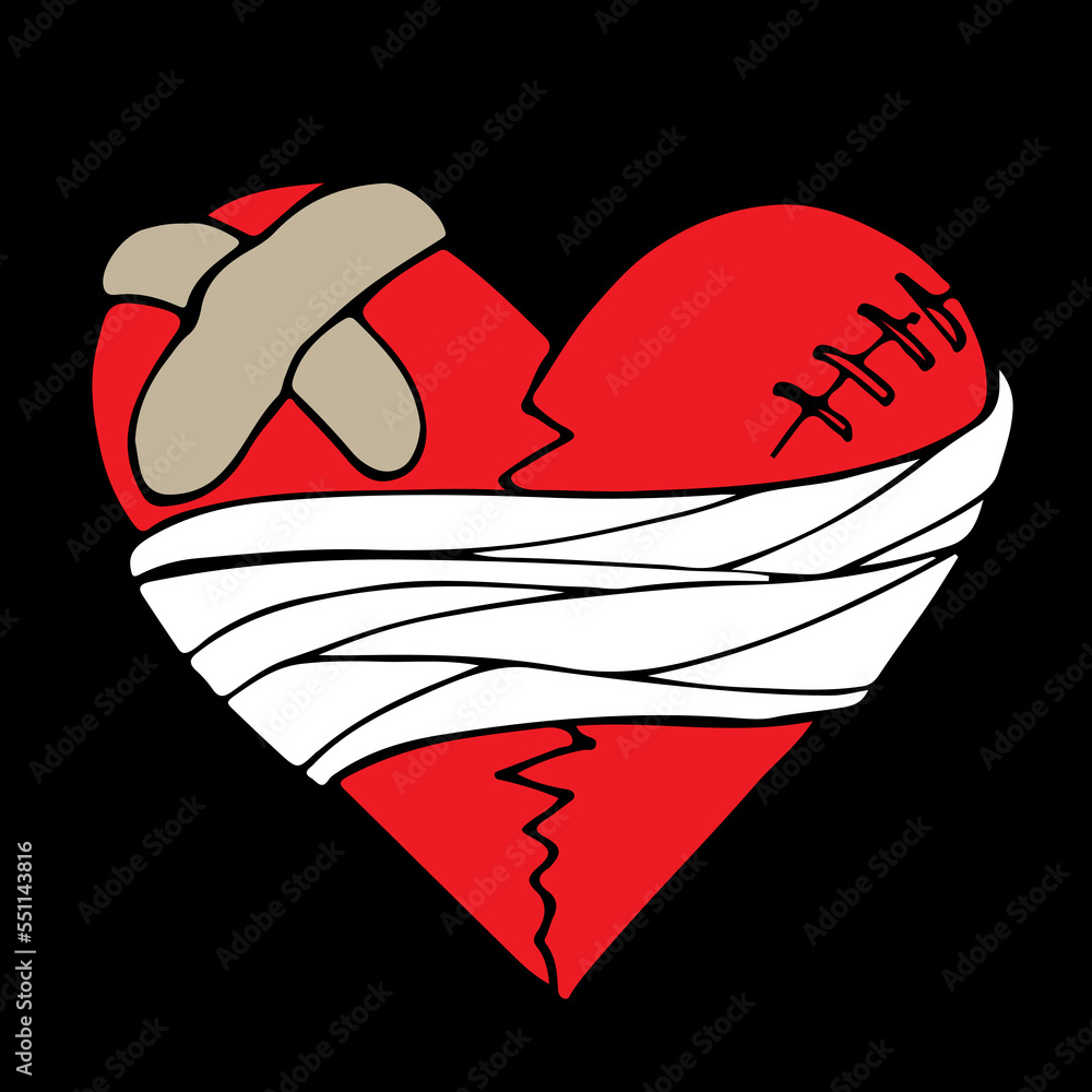 Bandaged Broken Heart