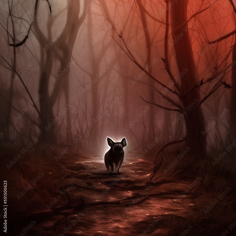 Cursed Dog Image Collection Stock Illustration | Adobe Stock