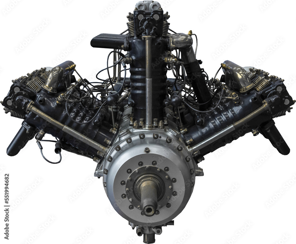 Isolated PNG cutout of a plane engine on a transparent background ...