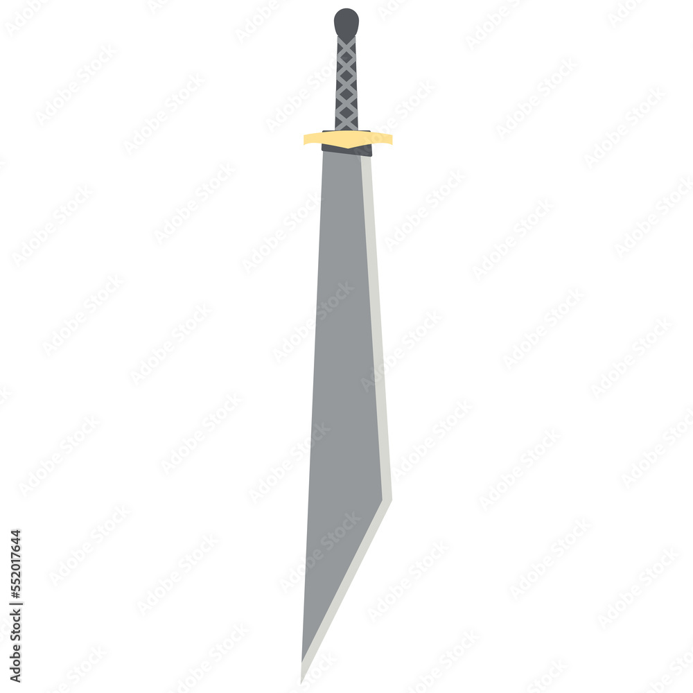 Dragon Slayer Sword Machete Two Handed One Side Sharp Classic Weapon ...