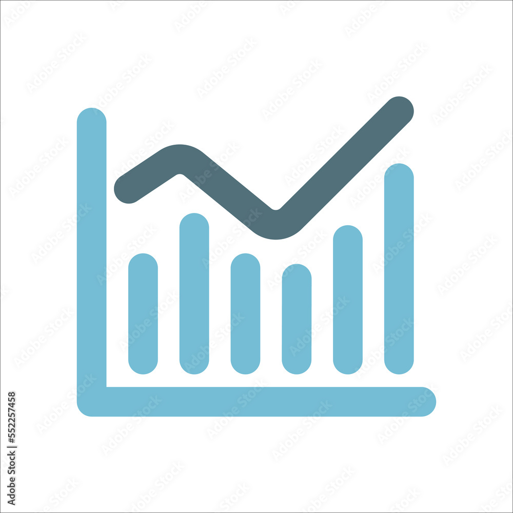 Sales Chart Analytics Icon Stock Vector | Adobe Stock