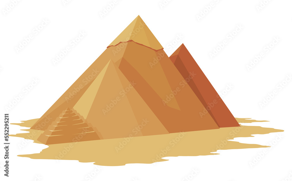 Egypt pyramids symbol of ancient Egypt. Historic sight showplace ...