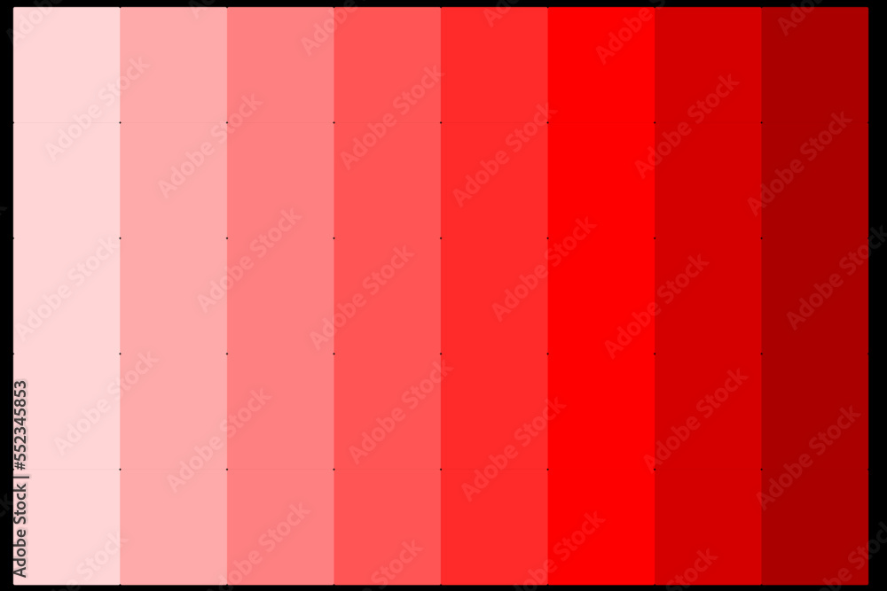 Abstract red color palette from the lightest to the darkest Stock ...