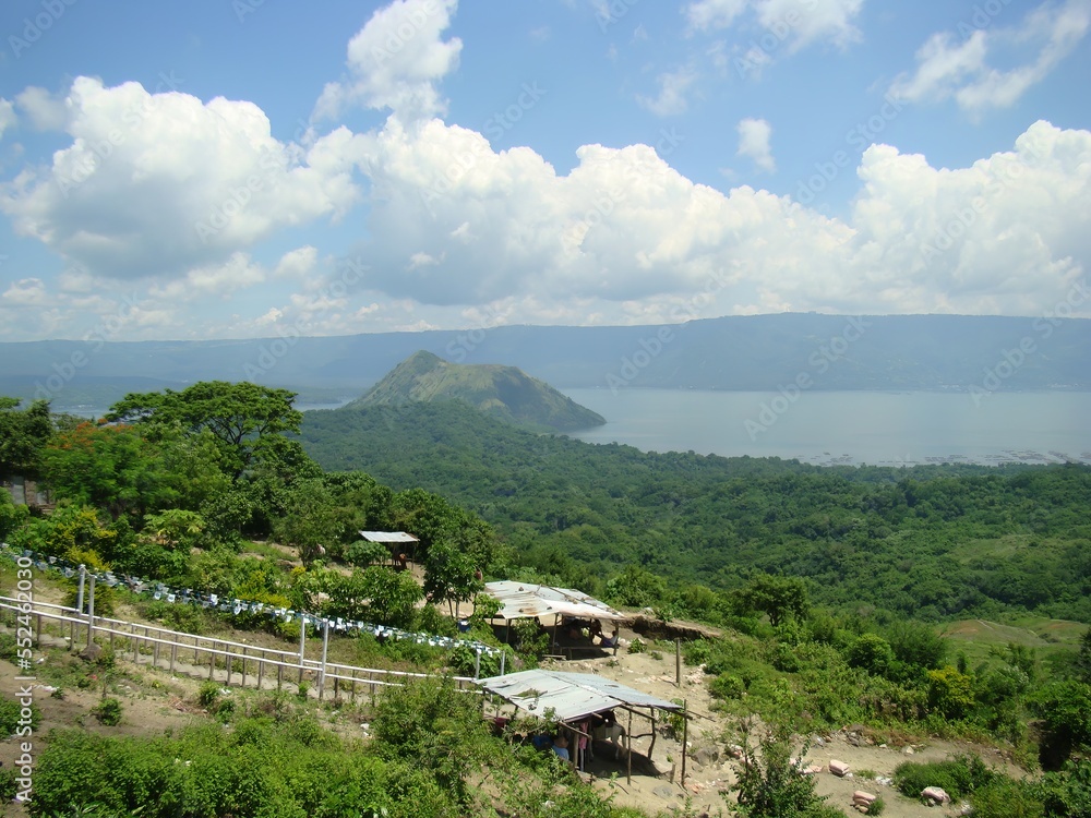 Taal volcano located Batangas Philippines is the smallest active ...
