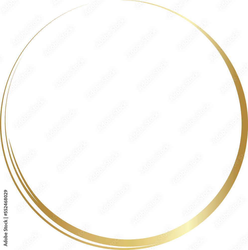 Gold circle . Hand Drawn geometric Stock Illustration | Adobe Stock