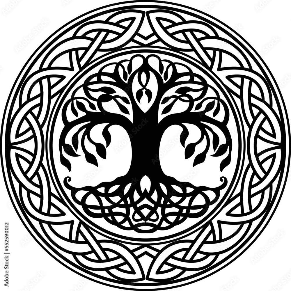 Tree of Life , Yggdrasil vector Stock Vector | Adobe Stock