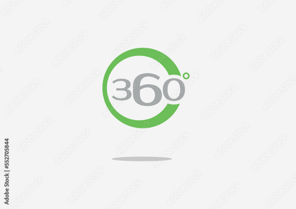 360 degrees logo concept design Stock Vector | Adobe Stock