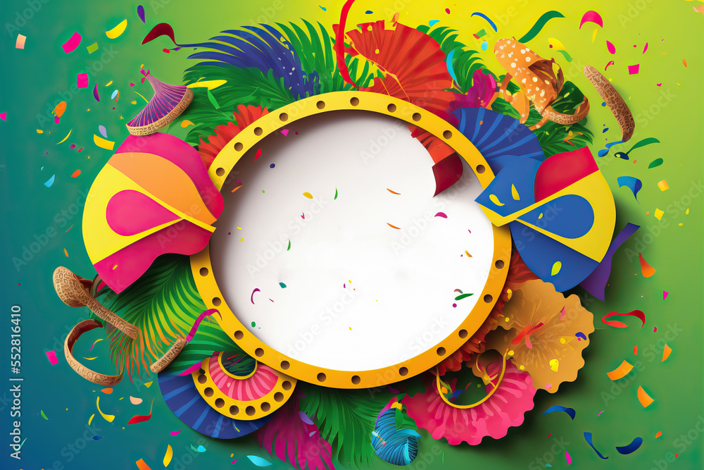 Celebration banner for Carnaval party, June celebration, Parintins ...