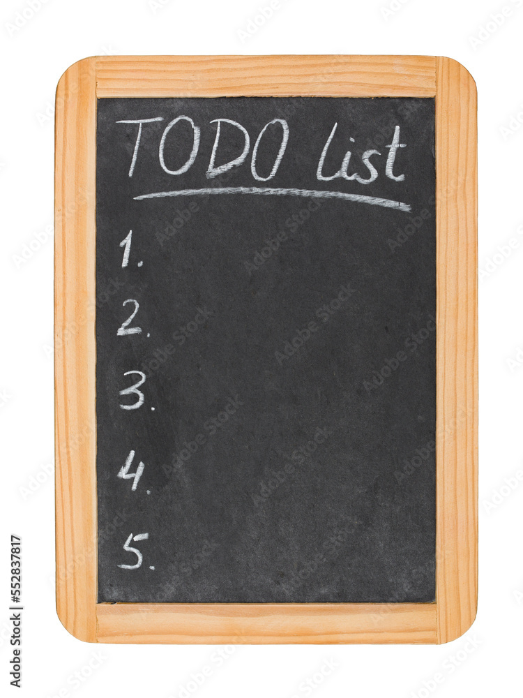 Photo Stock To do list handwritten on chalk board, PNG clipart isolated ...