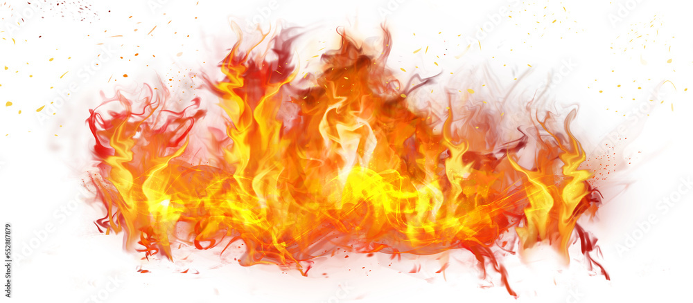 Fire flame on transparent background Stock Photo | Adobe Stock