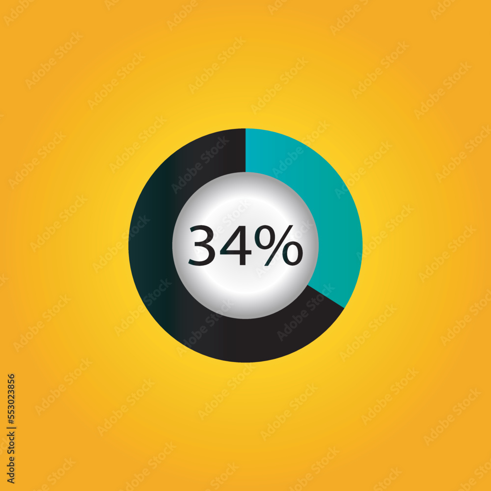 circle percentage diagrams showing % ready-to-use for web design, user ...