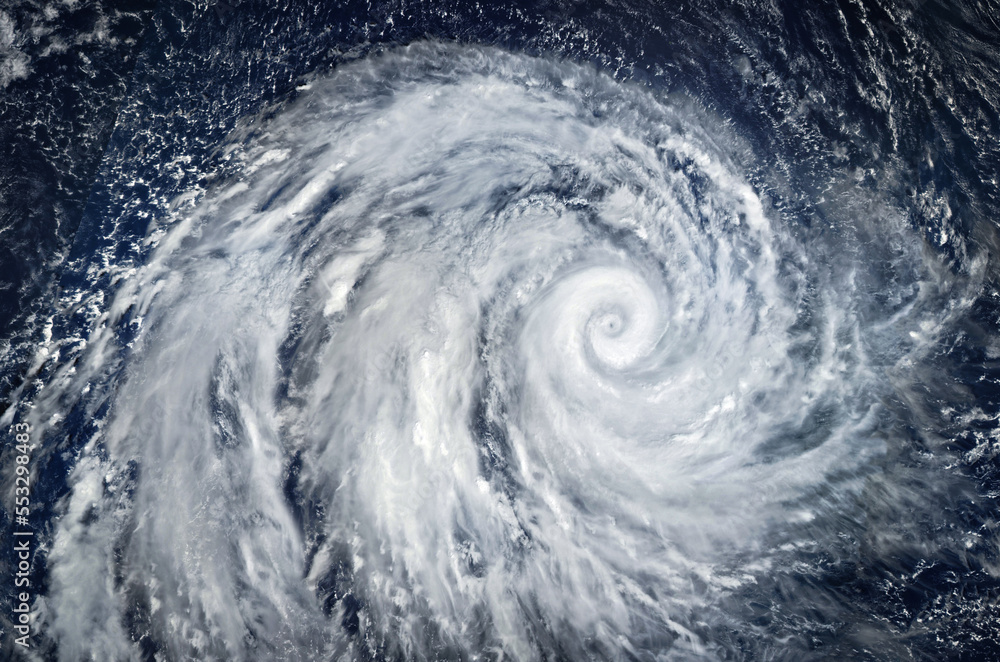 Super Typhoon, tropical storm, cyclone, hurricane, tornado, over ocean ...