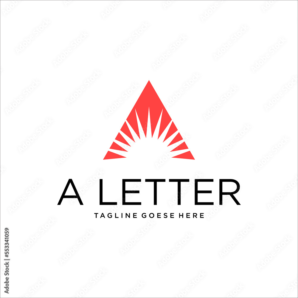 simple letter a logo template vector set Stock Vector | Adobe Stock