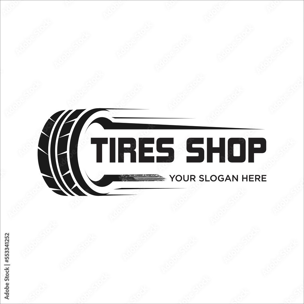 tires shop logo design template Stock Vector | Adobe Stock