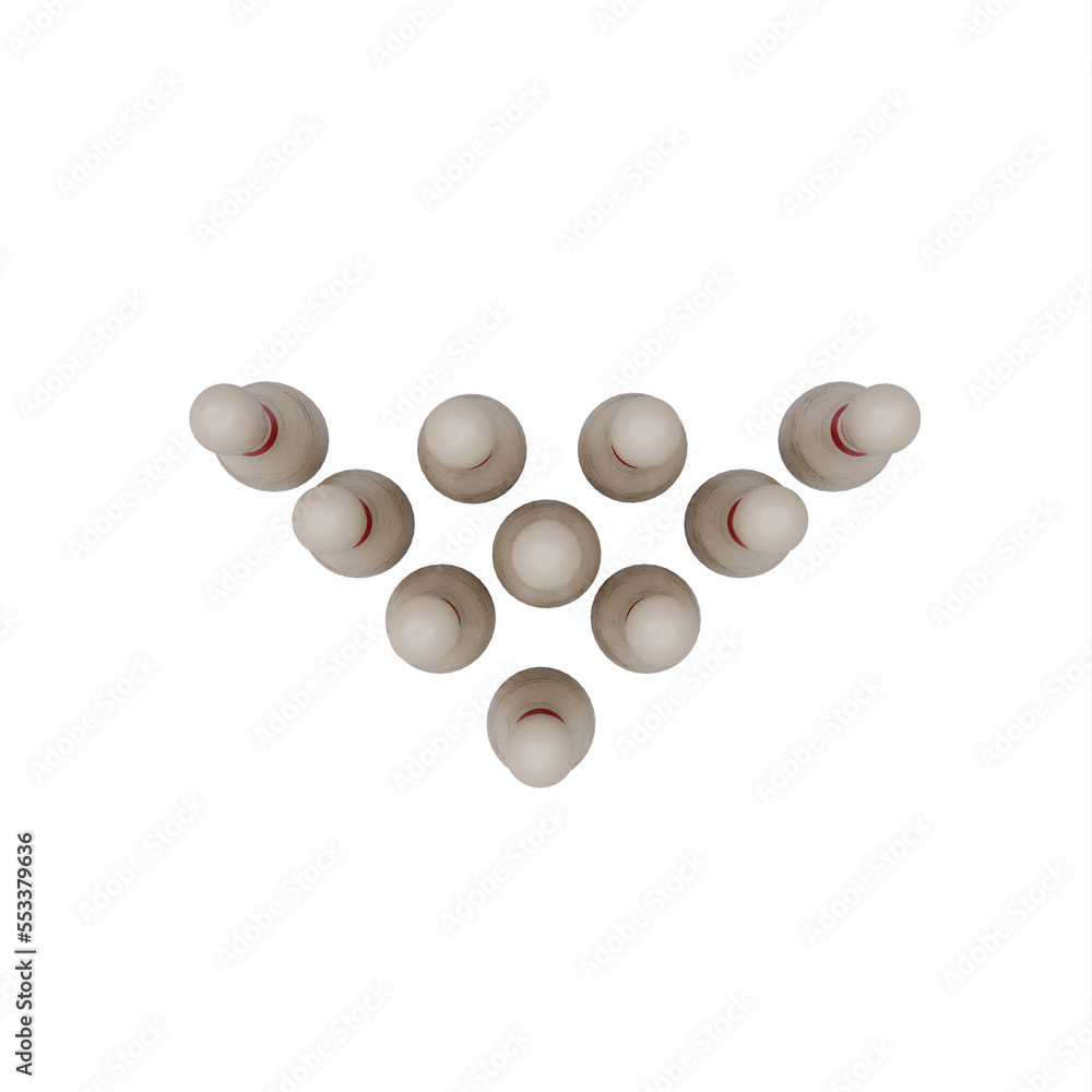 bowling pins top view isolated Stock Illustration | Adobe Stock
