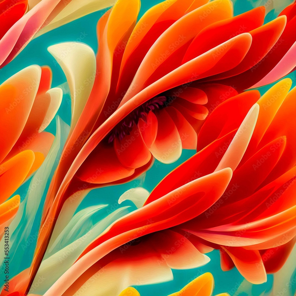 Stock-Illustration „Seamless floral pattern for printing on fabric ...