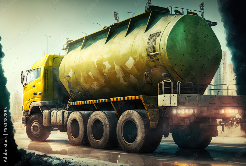 Import, export logistics, industrial transportation, land transport on ...