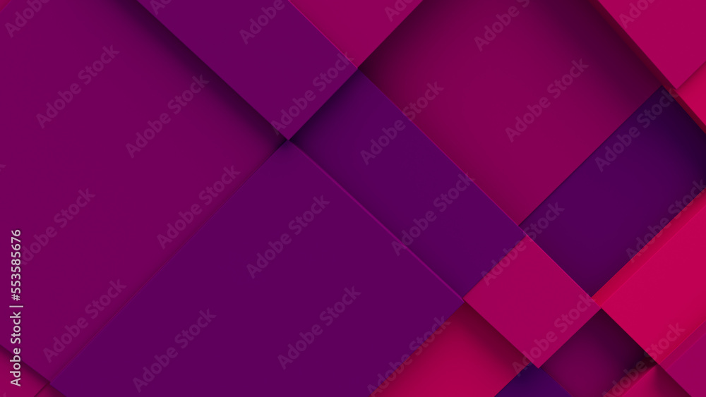 Pink and Purple Tech Background with a Geometric 3D Structure. Clean ...