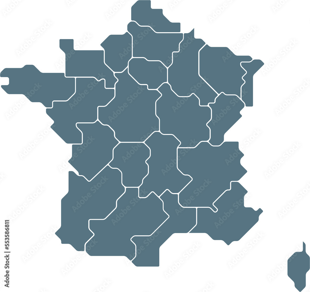 outline drawing of france map. Stock Illustration | Adobe Stock