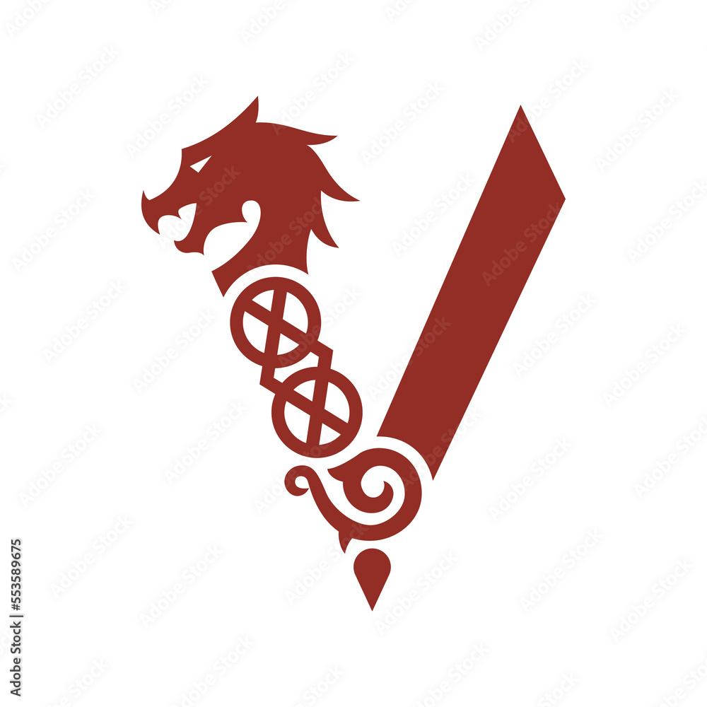 Vikings Valhalla Netflix Series Logo vector Stock Vector | Adobe Stock