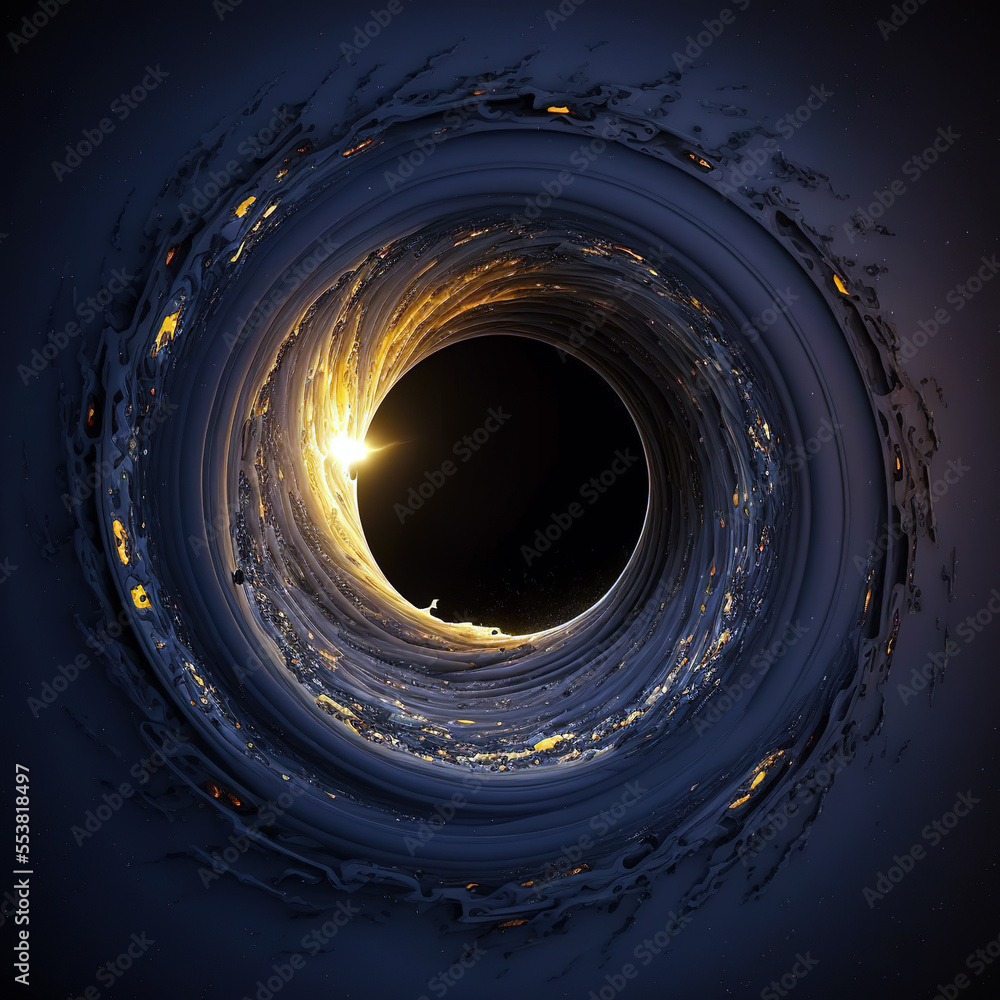 Supermassive black hole dominates the universe, bending space and time ...