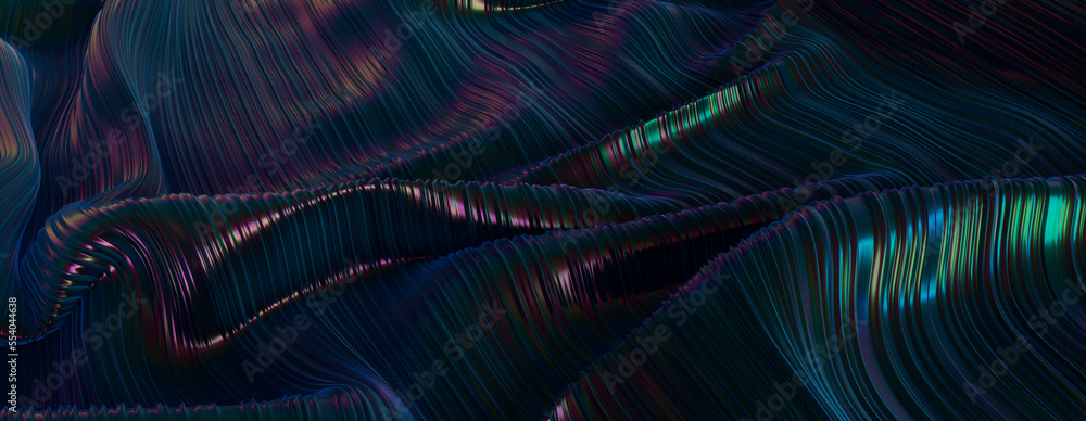 Dark Wallpaper with Iridescent Neon Highlights. Ripples and Swirls ...