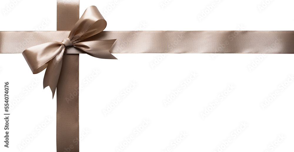 Cross ribbon with cute gold ribbon bow for valentine gift box ornament ...