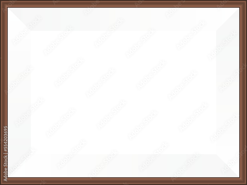 blank wooden photo frame, cut out, png,, clip art isolated on ...