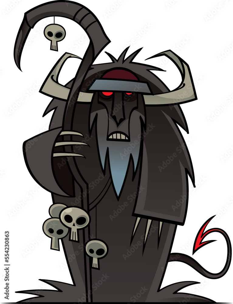 Krampus. Fairy creature, a horned demon, the Christmas antipode of ...