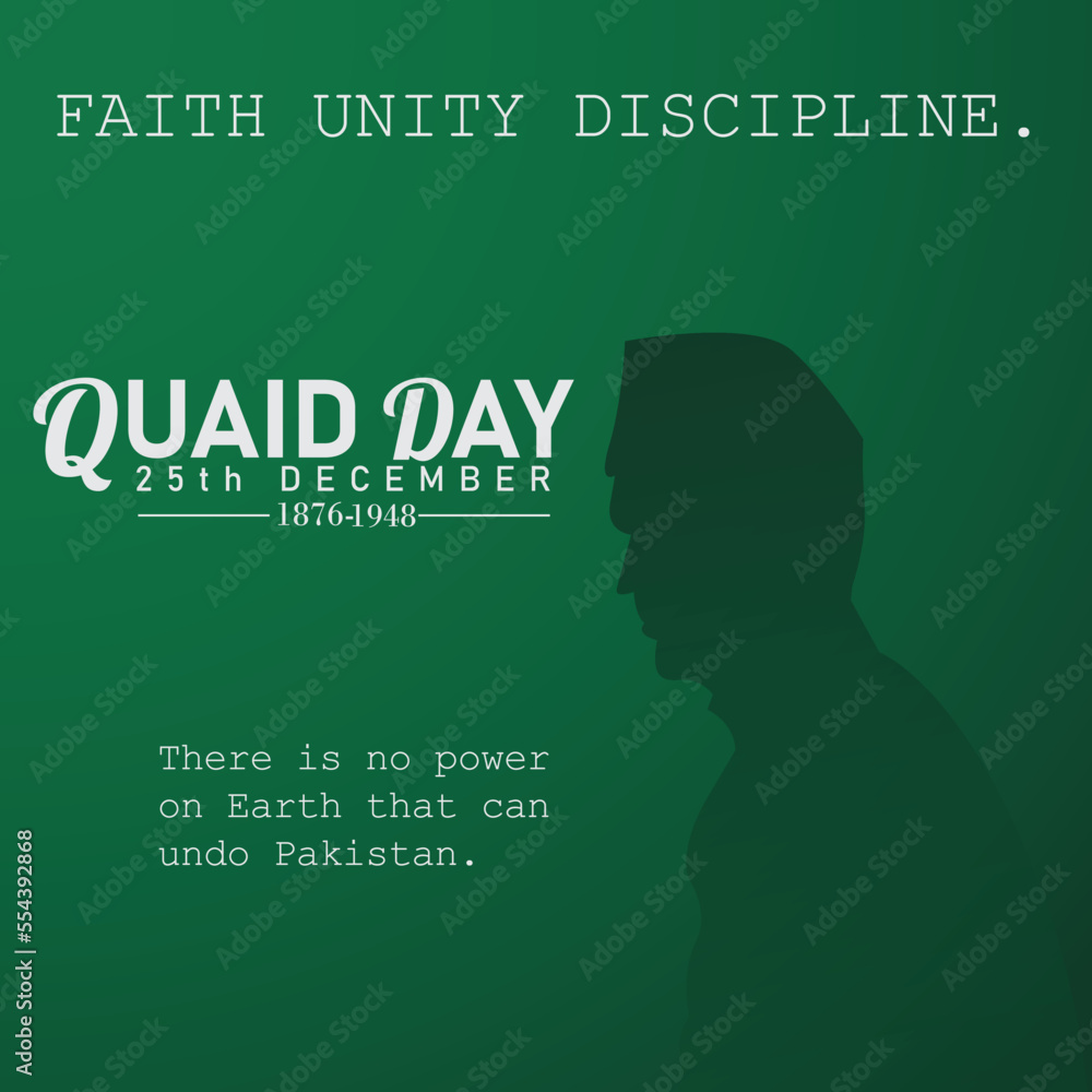 Quaid day 25th of December poster. Quaid-e-Azam the founder of Pakistan ...