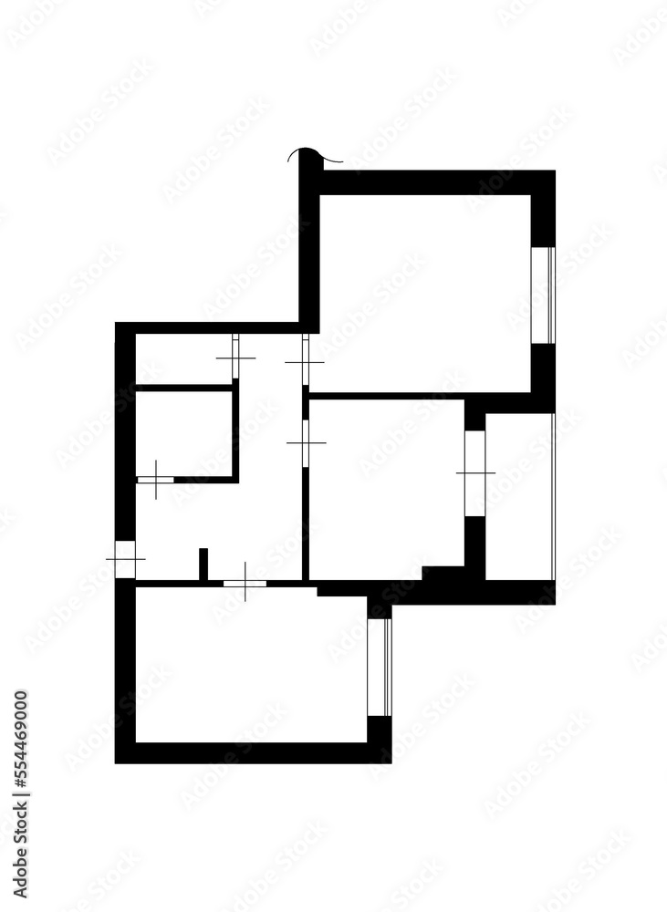 Apartment plans. House room layout. Home floorplan. Architecture plan ...
