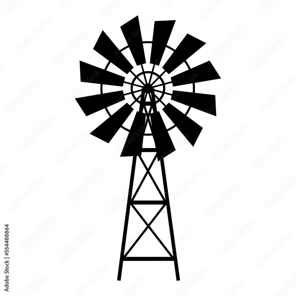Windmill SVG - Windmill Silhouette - Windmill Clip Art - Farm Svg ...