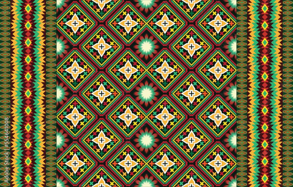 Gypsy pattern tribal ethnic motifs geometric vector background. Doodle ...