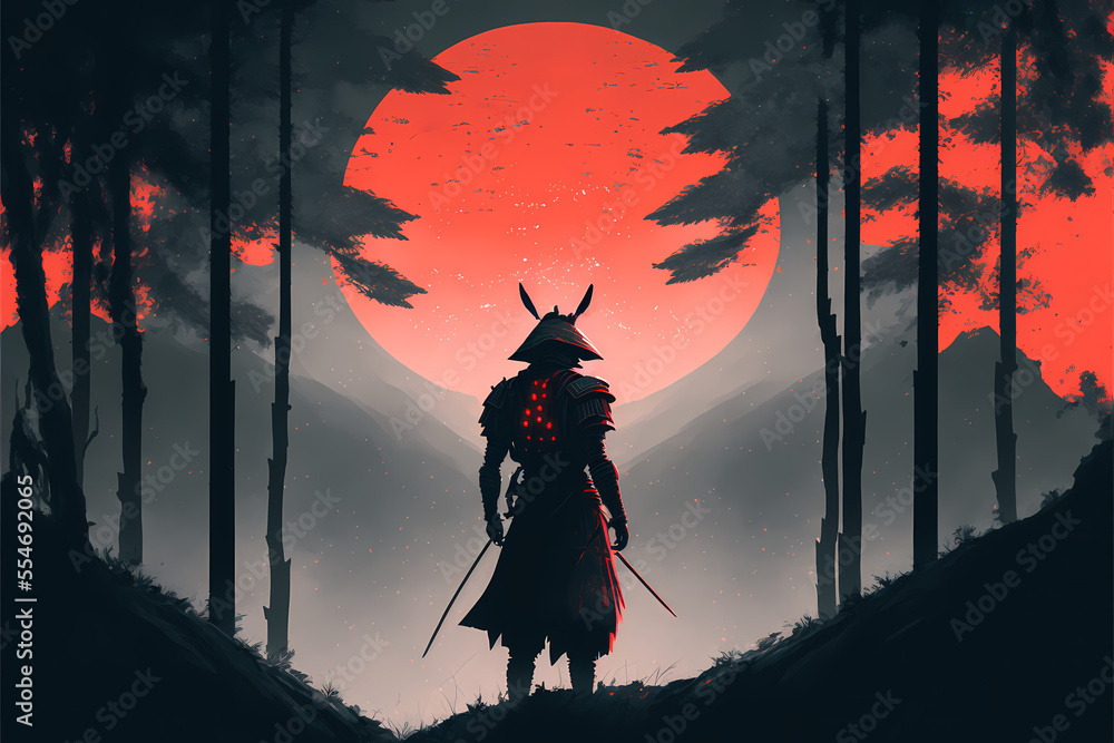 Samurai Landscape Background