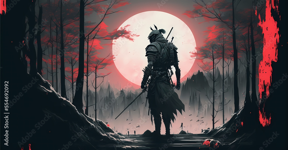 Samurai Landscape Background