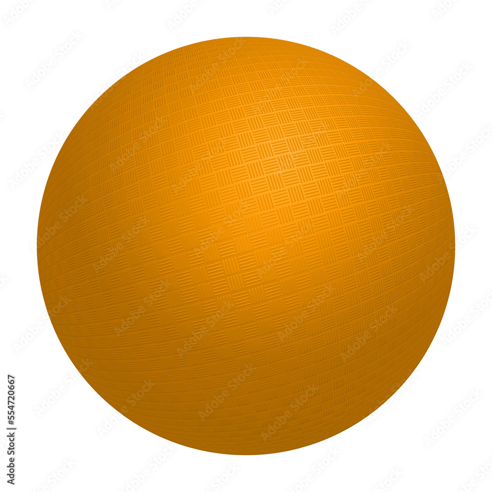 kickball orange color ball isolated png Stock Illustration | Adobe Stock