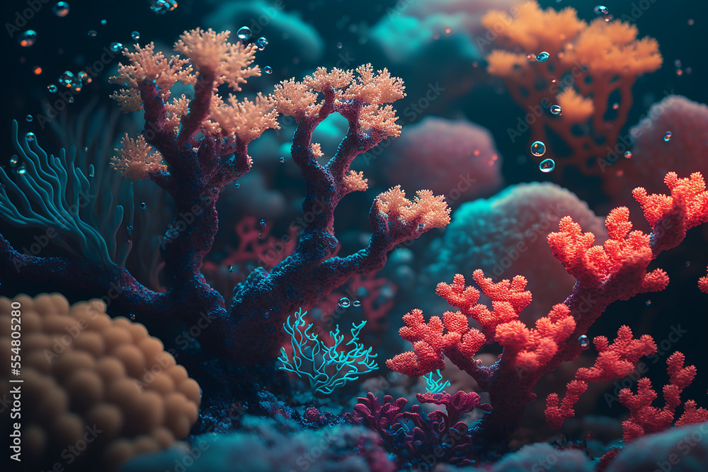 Beautiful Corals colorful, Close up view of coral reef, Wallpaper ...