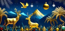 Golden Deer Free Stock Photo - Public Domain Pictures