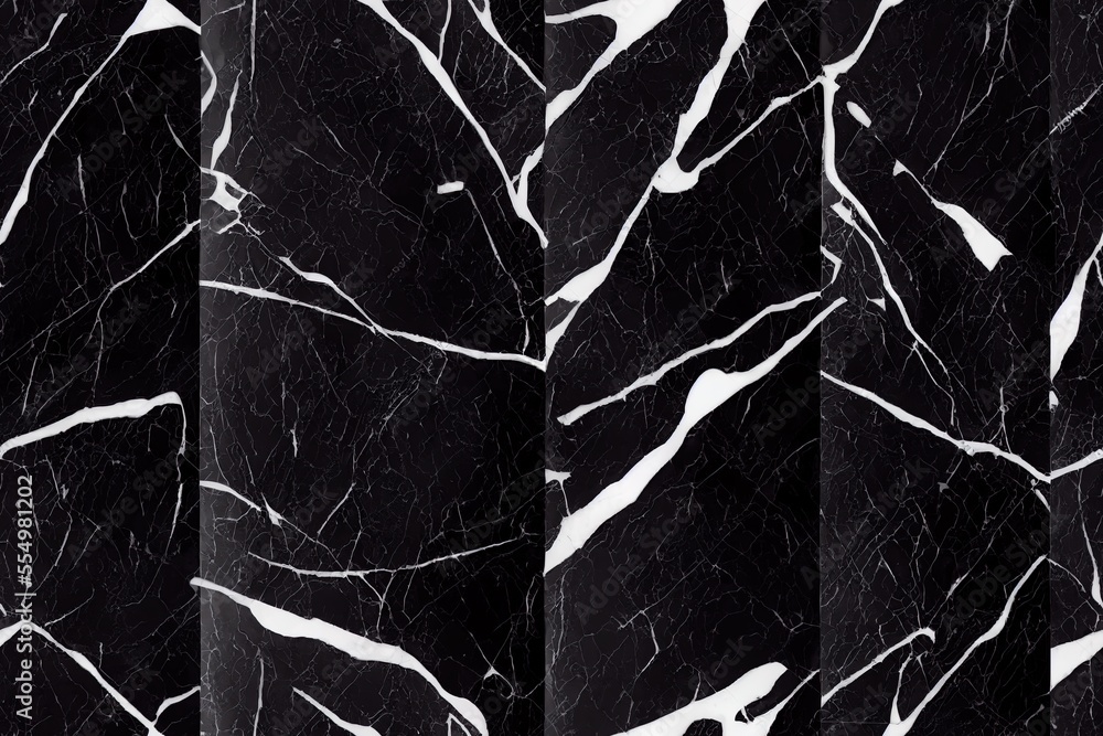 Abstract Continually repeating pattern with black marble texture. The ...