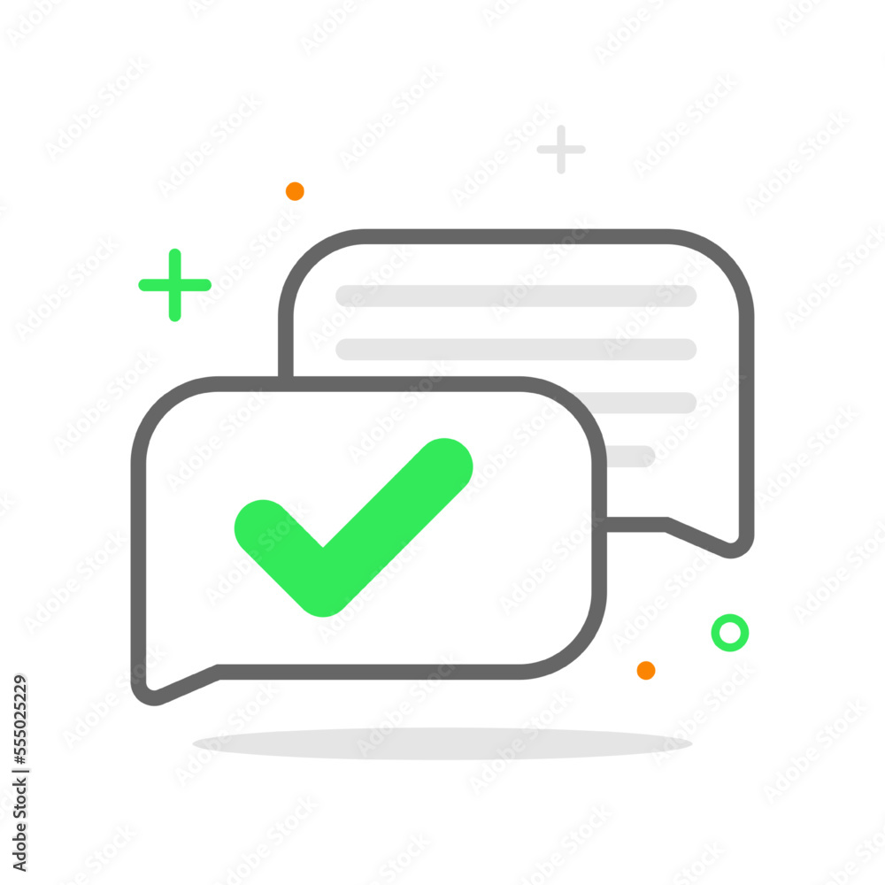 request is approved concept illustration flat design vector eps10 ...