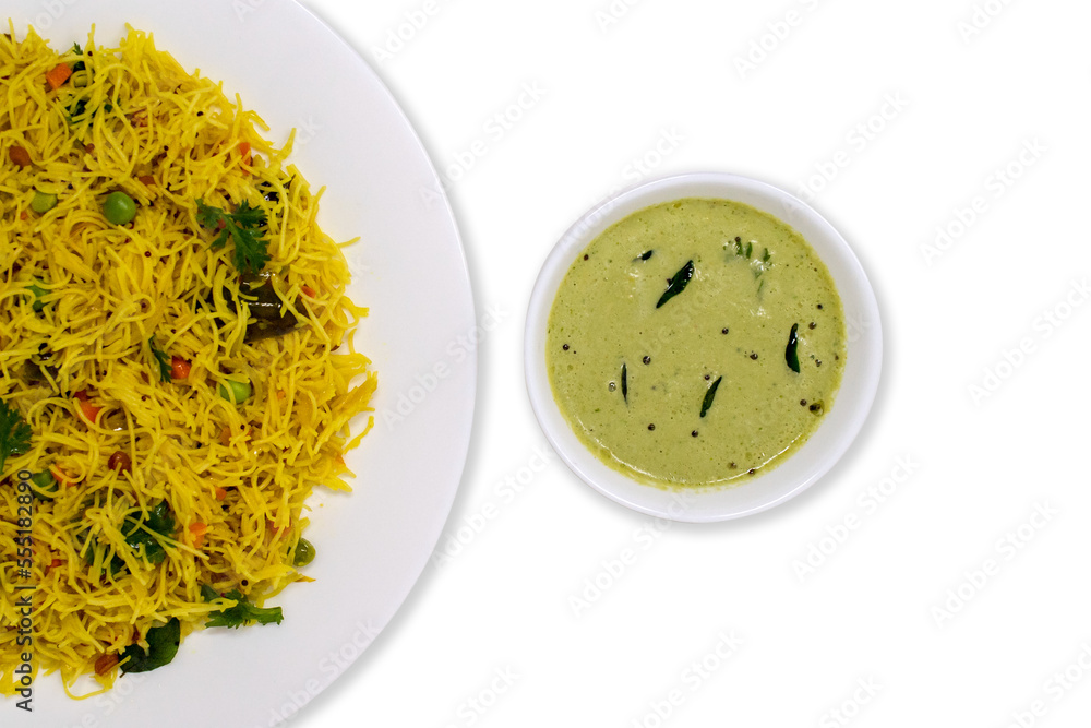 Homemade traditional delicious vermicelli upma semiya semolina healthy ...